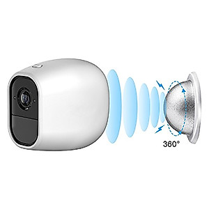 Security Wall Mount, Skylety Metal Magnetic Mount Compatible with Magnetic Arlo, Arlo Pro, Arlo Pro 2, White, Arlo Accessories (4 Pack)