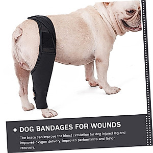 Balacoo Leg Sleeves Puppy Knee Brace Dog Leg Support Paw Balm Dogs Lick Safe Dog Braces for Dogs Knee Support Dog Recovery Sleeve Dog Leg Sleeve Dog Care Pet Mesh Fabric Leg Brace