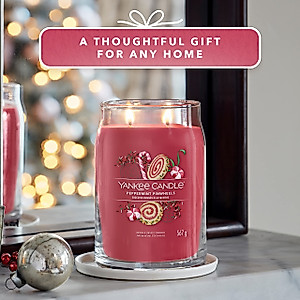 Yankee Candle Signature Scented Candle | Peppermint Pinwheels Large Jar Candle with Double Wicks | Soy Wax Blend Long Burning Candle