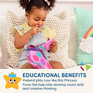 Battat- Play Circle- Makeup & Beauty Set – Dress Up Fashion Accessories – Pretend Play- Toys For Kids- Princess Purse Set- 3 years +