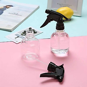 Merkaunis 20PCS 8 oz Spray Bottle Clear Plastic Spray Bottles with Adjustable Nozzle Empty Plastic Spray Bottles Bulk Water Spray Bottle Clear Empty Spray Bottles for Kitchen,Beauty, Hair and Cleaning