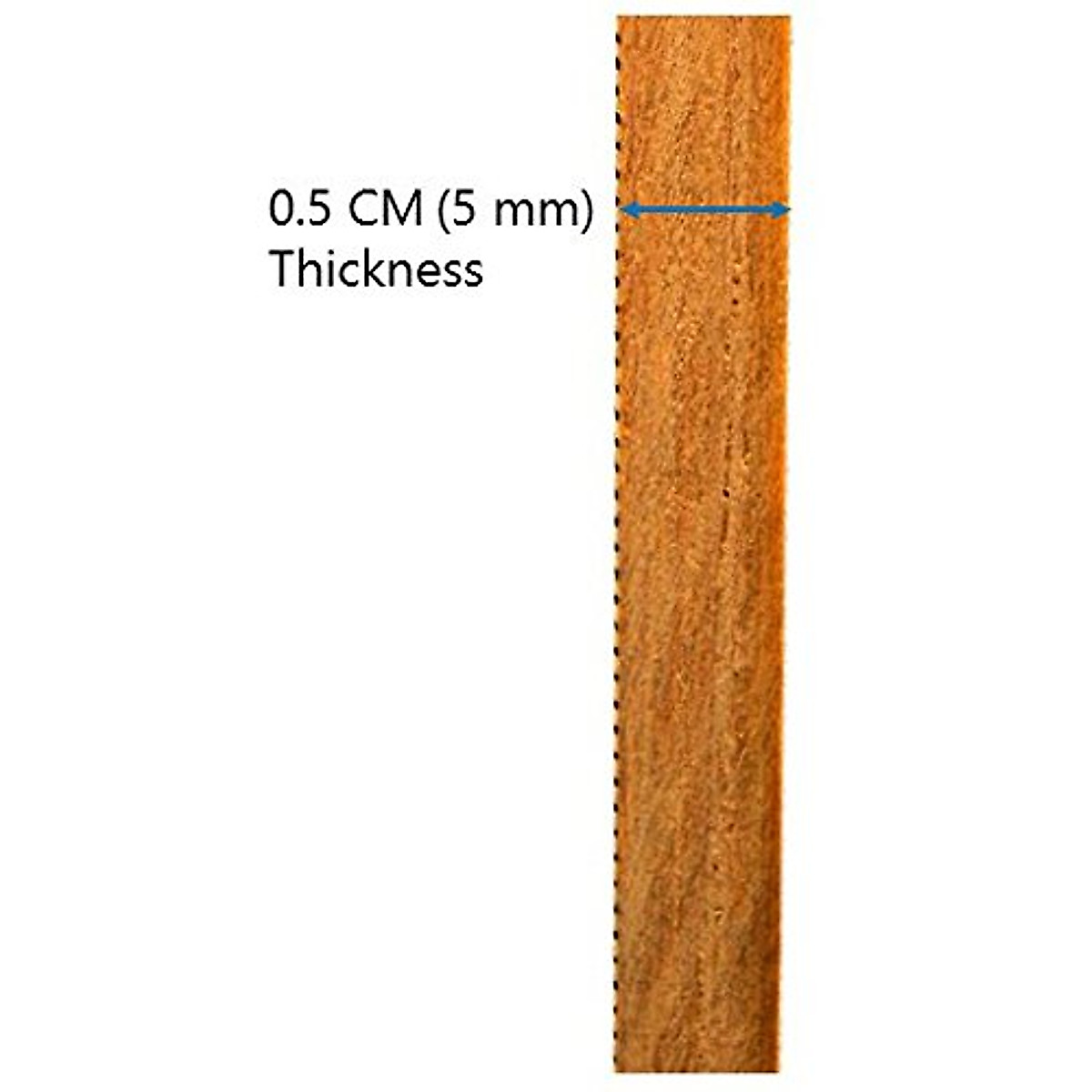 Double Sided Meter Stick - Hardwood Metric Meter Stick, Horizontal Reading & Protective Metal Ends - Eisco Labs