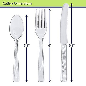Party Dimensions 300 Count Cutlery Combo Box, Clear, Combo Box, Clear 300 Count