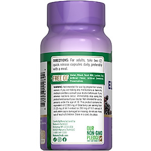 Nature's Truth Black Elderberry Capsules | 100 Count | Super Concentrated Sambucus Extract | Non-GMO and Gluten Free Supplement