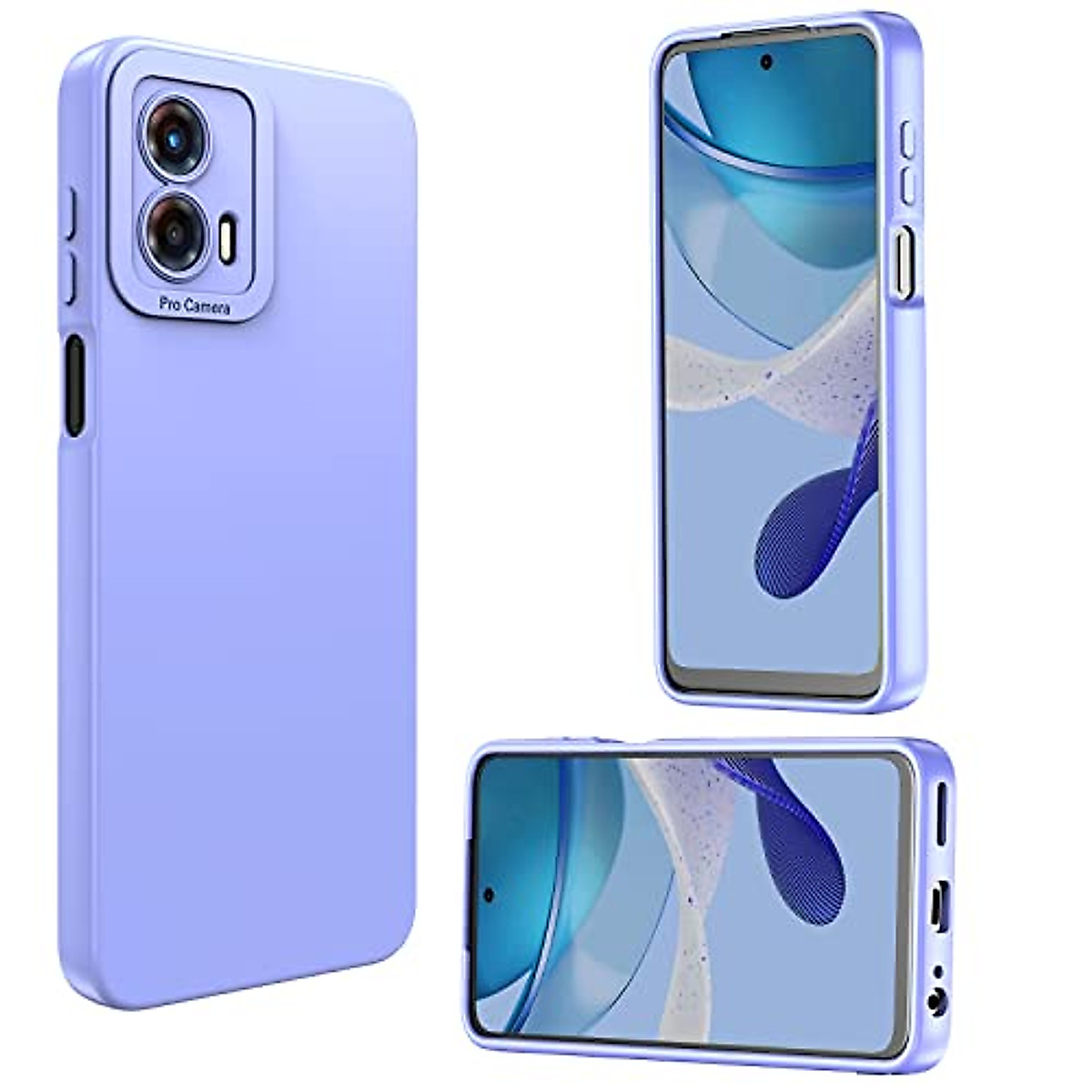Compatible with Moto G 5G 2023/2024 Case: Liquid Silicon Protective Military Grade Armor G 5G Case,Heavy Duty Protection Phone Cases for g 5G (Violet, Compatible with Moto g 5g 2023)
