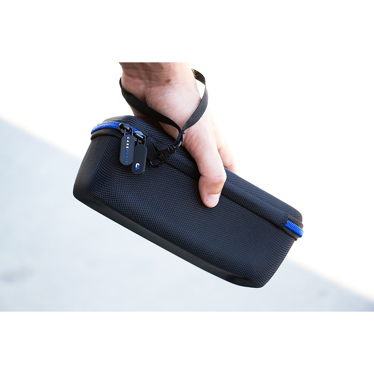 CASEMATIX Padded Microphone Case Compatible with AT2020 USB, AT2020USB Plus, AT2035, AT2050, AT4033A, AT4040, AT4050, ATR2500 USB with Windscreen and Small Cable Accessories, Case Only