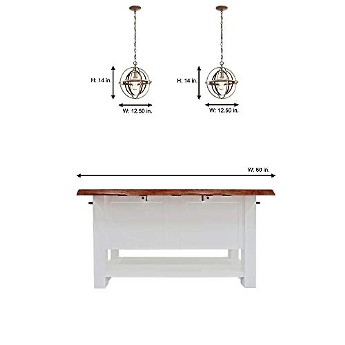 Home Decorators Collection 27030 1-Light Bronze & Champagne Pewter Mini Pendant