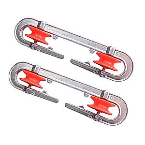 Nored Aluminum Clothesline Spreader Separator Pulley for Long Clothesline and Heavy Loads
