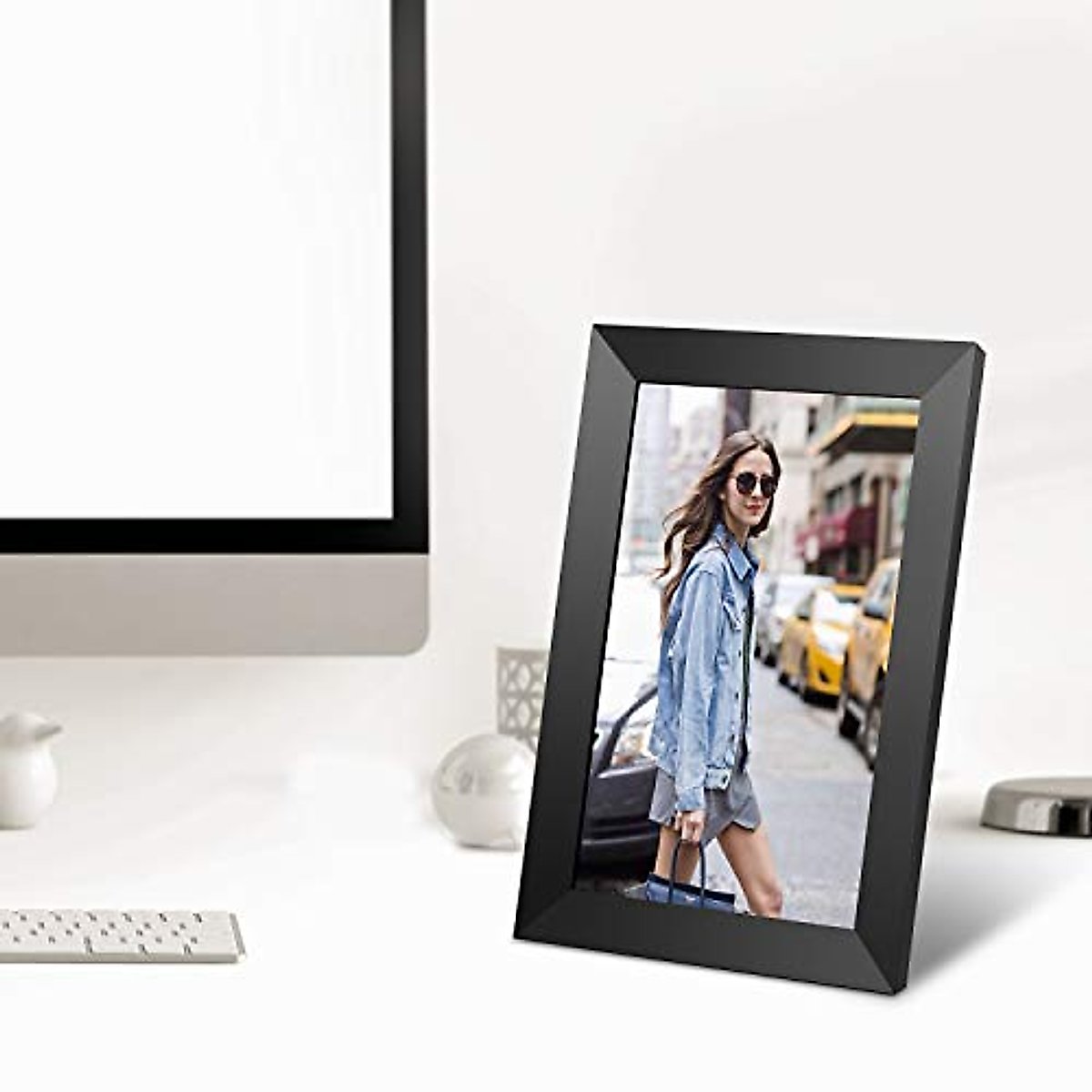 Anyuse 10.1 Inch Smart WiFi Digital Photo Frame with 1280x800 IPS LCD Touch Screen, Auto-Rotate Portrait and Landscape, Built in 16GB Memory, Share Moments Instantly via Frameo App from Anywhere