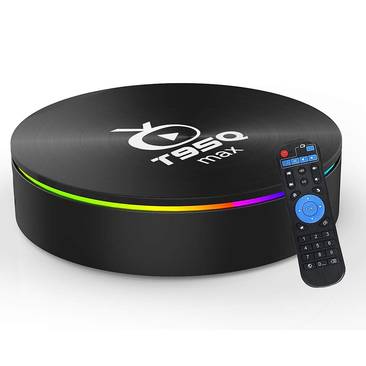 Android 11.0 TV Box T95Q max Amlogic S905X4 with 4GB RAM 32GB ROM 4K Ultra HD H.265 Dual Band WiFi BT 4.0 Media Box 2.4/5Ghz WiFi 100M LAN