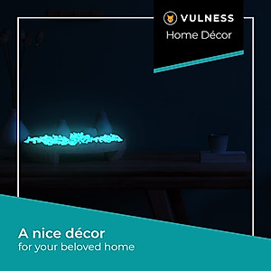 VULNESS Glow in The Dark Rocks Decorations - Ideal for Yard, Walkway, Driveway, Pathway, Backyard, Garden, Room Decor, Planter Aesthetic, Aquarium Fish Tank Accessories, Betta Gravel (0.4-0.6 inch)