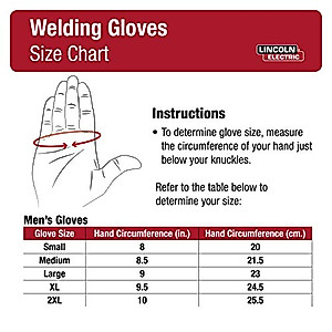 Lincoln Electric DynaMIG HD Professional MIG Welding Gloves | Comfort & Heat Resistance | Large | K3806-L Black