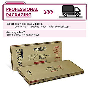 Acme Furniture Eleazar Music Recording Studio Desk, Black Oak