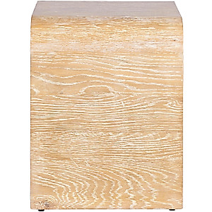 Meridian Furniture 862-NS Cresthill Collection Mid-Century Modern Nightstand, White Oak, 24" W x 18" D x 23" H
