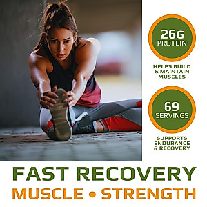 MFL Muscle Whey Protein l 28g of Protein l 8g BCAAs l Keto Friendly l Low Carbs l 5 lbs. (Vanilla Bean)