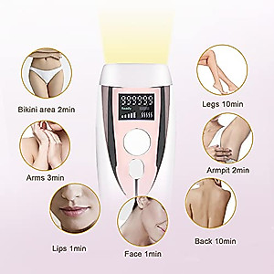Keuiogo IPL Hair Removal 999,999 Flashes Painless Permanent Laser Hair Removal for Armpits Legs Arms Face Bikini line Hair Remover Home Travel Device