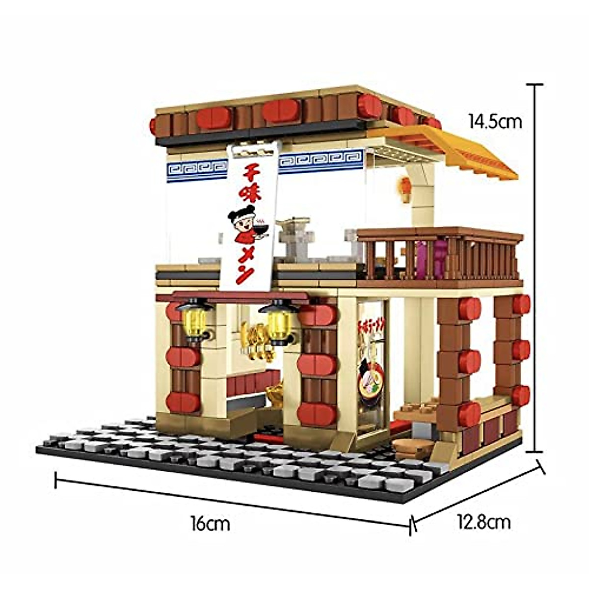 General Jim's Japanese Restaurant Urban Dining Experience Building Building Blocks Modular City Set