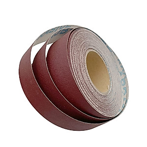 320 Grit Continuous Sandpaper Roll 1" x 26 Feet Emery Cloth Aluminium Oxide Abrasive Sandpaper Roll Drum Sander Sandpaper Rolls for Wood Furniture Finishing Metal Sanding Automotive Polishing