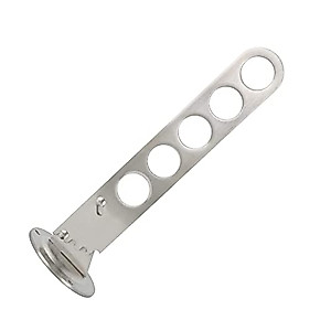 ULTECHNOVO 2pcs Saver Organizer Holes Size Clothing Steel and Adjustable Holder Swing Space Laundry Collapsible Hooks Mounted Rod Folding Multiple Mount Clo with S Clothes for Wall- Mounted