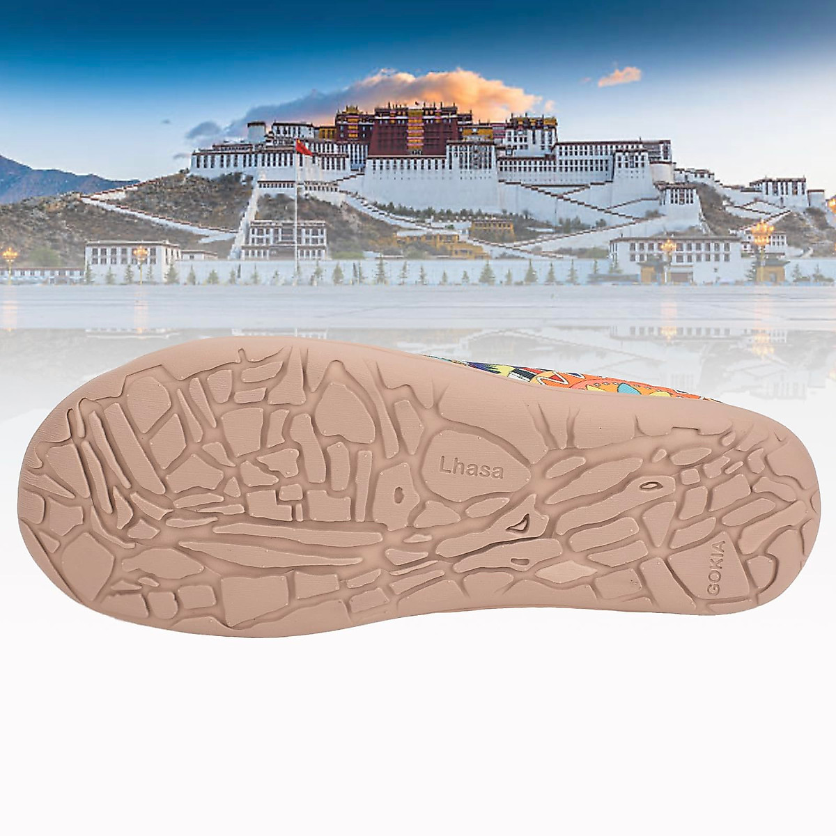 GOKIA Women's Galsang E3650 Walking Travel Shoes(Paisley, US-Size 10)