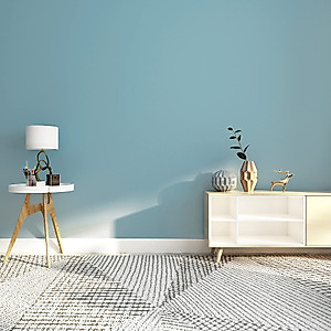 VEELIKE 15.7''x118'' Ocean Blue Wallpaper Peel and Stick Thickening Self Adhesive Blue Contact Paper Waterproof Decorative Vinyl Film for Walls Countertops Cabinets Shelf Drawer Liners Bedroom Kitchen