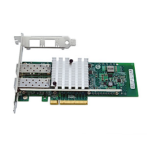 Jeirdus with Intel 82599 Chipset X520-DA2 E10G41BTDA 10G PCI-E X8 Ethernet Server Adapter NIC Dual Port SFP+