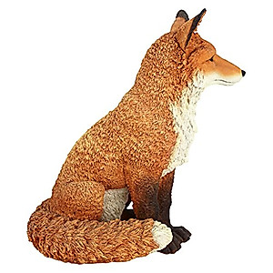 Design Toscano DB383073 Simon The Fox Garden Statue, 18 Inch, Full Color