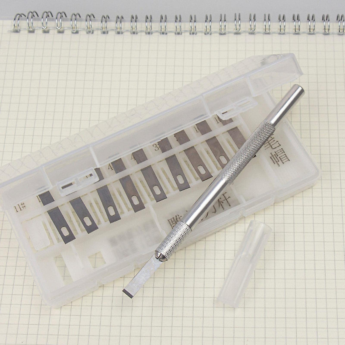 DAGIJIRD Back Cover Camera Glass Scraper Tool Removal Smoothing Scraper with 10 Pieces Replacement Blades for Phone Repair Rear Glue