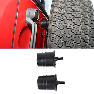 TOTMOX 2pcs Car Tire Carrier Bumper Kit Tire Replacement Rubber Pad Fit for Wrangler JK 2007-2017 Gladiator JT 2020