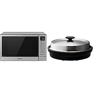 Panasonic NN-SN68KS Compact Microwave Oven and Panasonic HomeChef Magic Pot, NN-ASP1AW