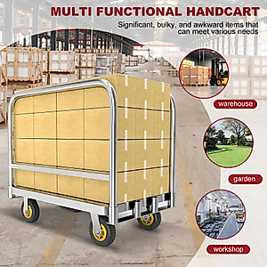 Folding Platform cart Dolly cart Push Cart Dolly Moving Platform (2000LBS 2IN1 (36X24 INCH))