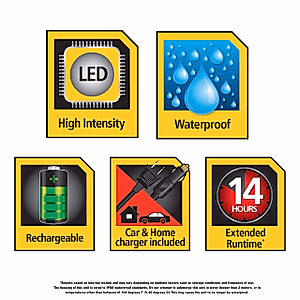 STANLEY FATMAX FL5W10 Rechargeable 520 Lumen Lithium Ion Waterproof LED Spotlight Flashlight