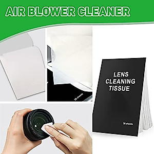 REFLYING Camera Cleaning Kit, Lens Cleaning Kit with Camera Lens Cleaner 20ml,Sensor Cleaner 10ml,Lens Cleaning Pen,16mm Sensor Cleaning Swabs for APS-C DSLR,Cleaning Cloth