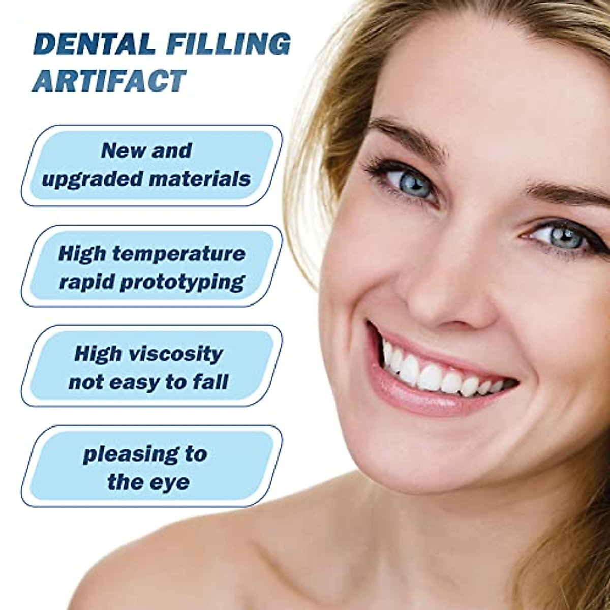 30 ml Tooth Repair Kit, Temporary Teeth Replacement Kit - Moldable Thermal Fitting Beads for Filling Fix Missing and Broken Tooth or Adhesive Denture Fake Teeth