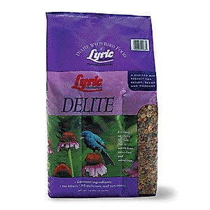 Lyric 2647403 Delite Bird Food, High Protein No Waste Mix, 5-Lbs. - Quantity 8