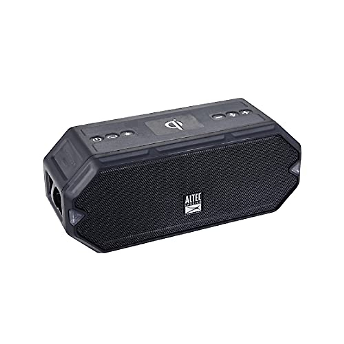Altec Lansing HydraBlast Wireless Portable Bluetooth Speaker, IP67 Waterproof for Parties, USB C Rechargeable Outdoor Speakers with Built in Phone Charger and LED Lights, 20 Hour Playtime (Black)
