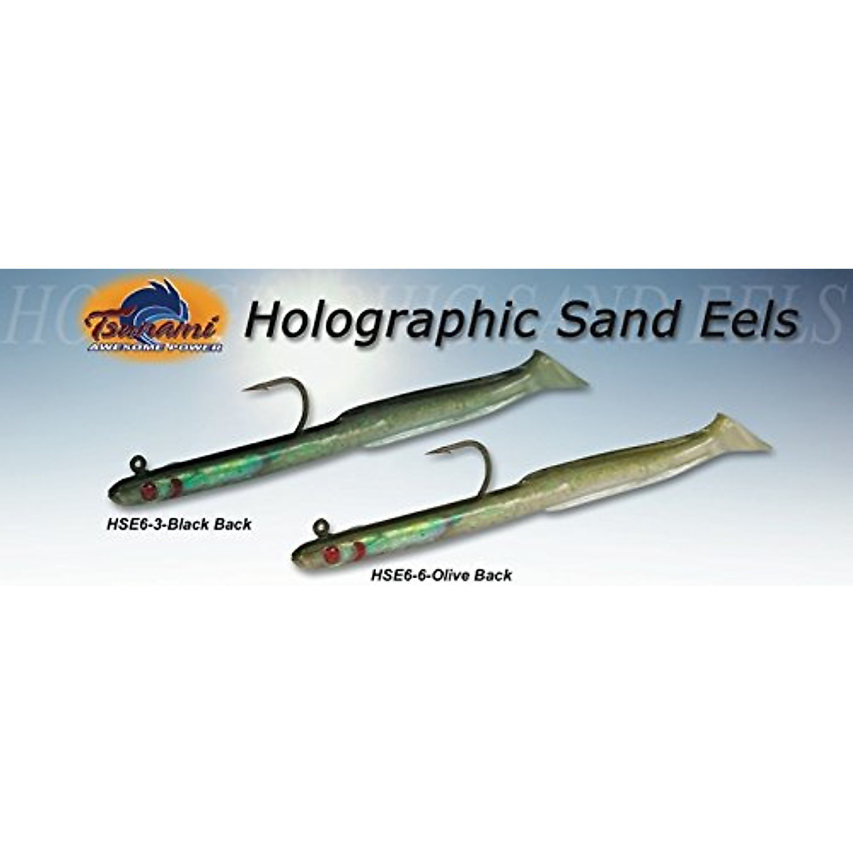 Tsunami Holographic 8" Swim Eels - HWE8-2-6