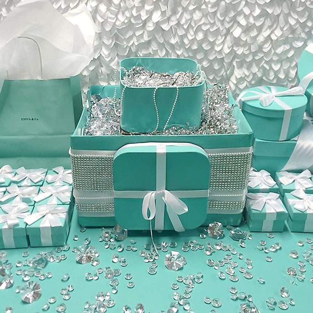 ZKC 4.5mm 10000PCS Clear Crystal Acrylic Diamond Vase Fillers Beads for Wedding Centerpiece Table Scatter Shower Party Vase Beads Decorations