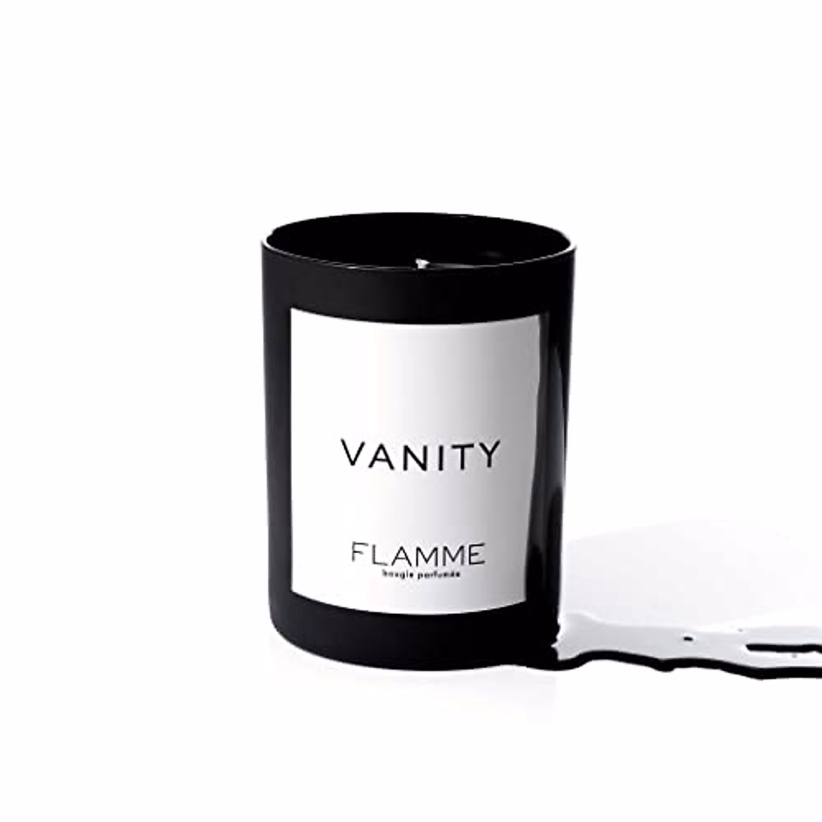 FLAMME Candle Co. Vanity | Tobacco & Vanilla Scent | 10 oz | 60 Hour Burn Time | Luxury Candle with Colored Wax | All Natural Soy