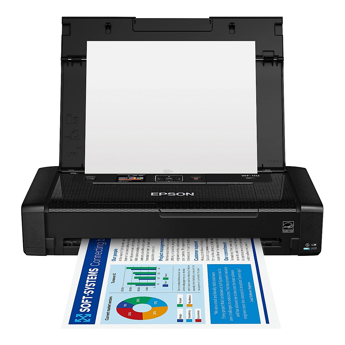 Epson Workforce WF-110 Wireless Mobile Printer, White Small