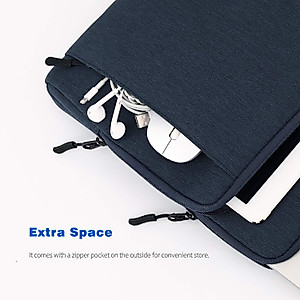 Dadanism 13 Inch Tablet Sleeve Shoulder Bag Carrying Case for iPad Pro 13" M4 2024, iPad Air 13" 2024, iPad Pro 12.9" M2, Galaxy Tab S10+ Plus/S9 FE+/S9+ Plus 12.4", reMarkable Paper Pro 11.8", Indigo