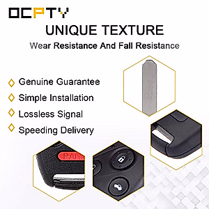 OCPTY 2X Flip Key Entry Remote Control Entry Remote key Fob Transponder Ignition Key replacement for 04-2 for H onda Accord CR-V fcc:OUCG8D-380H-A 35111-SHJ-305 850G-G8D380HA
