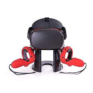 IOVROIGO VR Stand,Headset Display Holder and Controller Mount Station for Oculus Quest, Rift or Rift S Headset and Touch Controllers