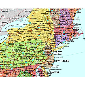 48x78 Huge United States, USA Classic Elite Wall Map Laminated