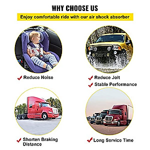 Mophorn Rear Cab Air Shock Absorber for International Prostar 2008+ 3595977C96 3595977C95 Cab Air Shock Dampen the Driving Vibration (Two Piece(a pair))