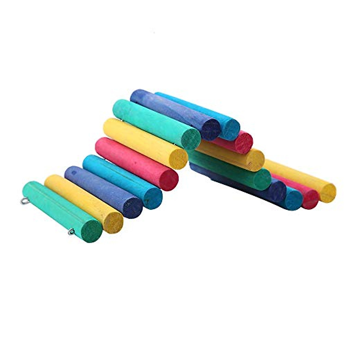 Bird Toys,Small Animals Toys Wooden Ladder Arch Bridge for Hamster Hedgehog Mouse Small Animal House Cage Villa Exercise Chew Toy