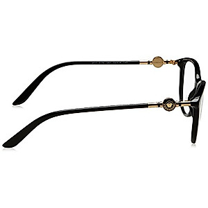 Versace Women's VE3175 Eyeglasses, Black, 54/16/140