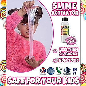 Laevo Unicorn Slime Kit - DIY Slime Kits - Supplies Makes Butter Slime, Cloud Slime, Clear Slime & More Sets - Toys for 5+ Years Old (Rainbow Slime Kit)