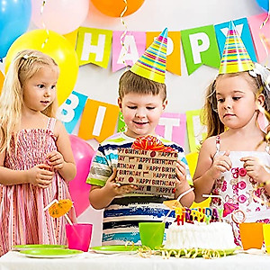 Geluode Birthday Wrapping Paper,4 Sheets Happy Birthday Gift Wrap, Brown Kraft Gift Wrapping Paper 20x28 Inches For Boys Girls Kids Birthday Baby Shower Wedding