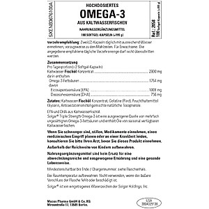 Solgar Triple Strength Omega-3 950 mg, 100 Softgels - Supports Cardiovascular, Joint & Skin Health - Heart Healthy Supplement - Essential Fatty Acids - Non GMO, Gluten/ Dairy Free - 100 Servings